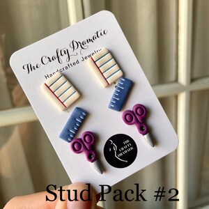 Back to School Earrings, Teacher Appreciation, School Supplies Jewelry ...