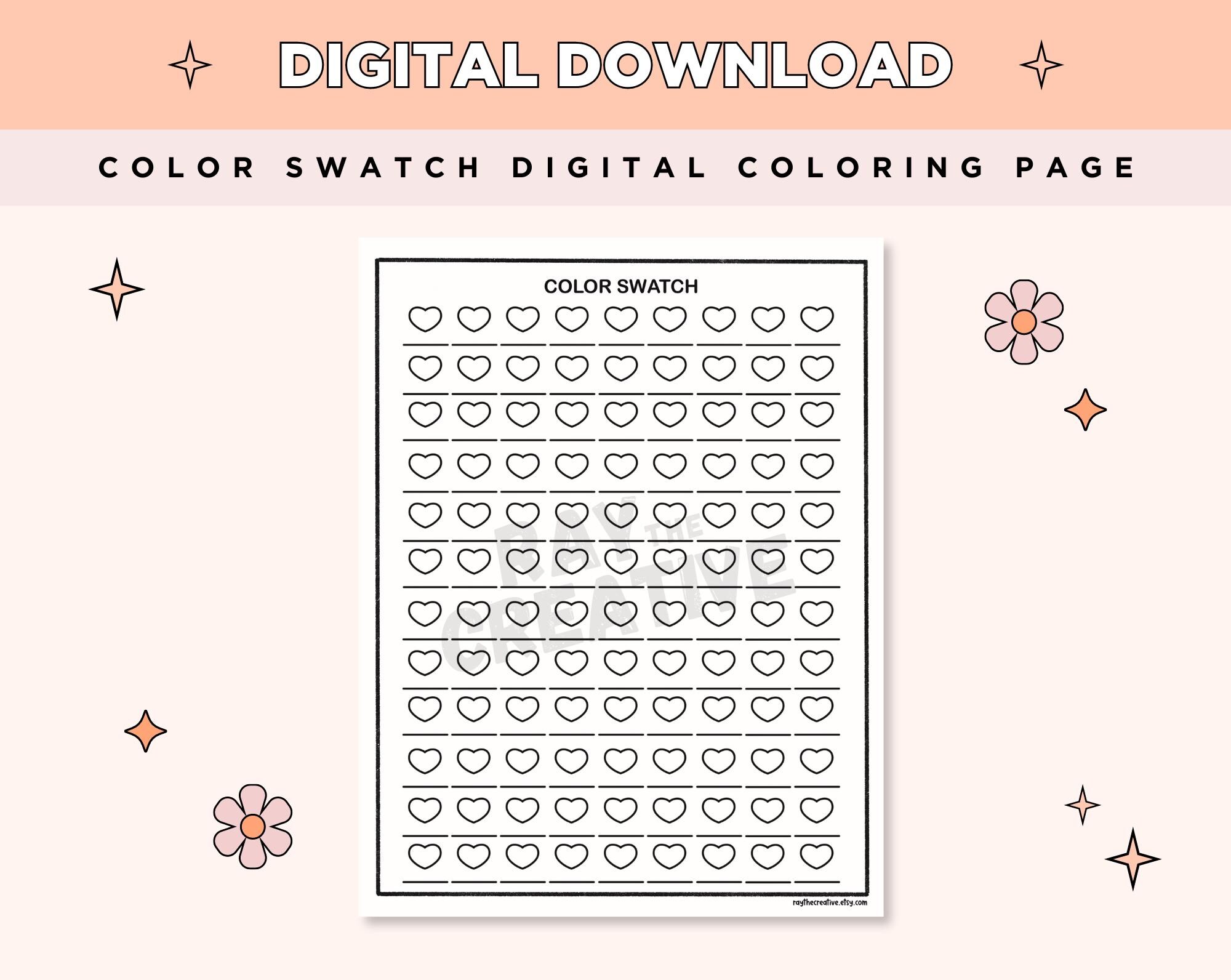 Color Swatch Digital Download - Etsy