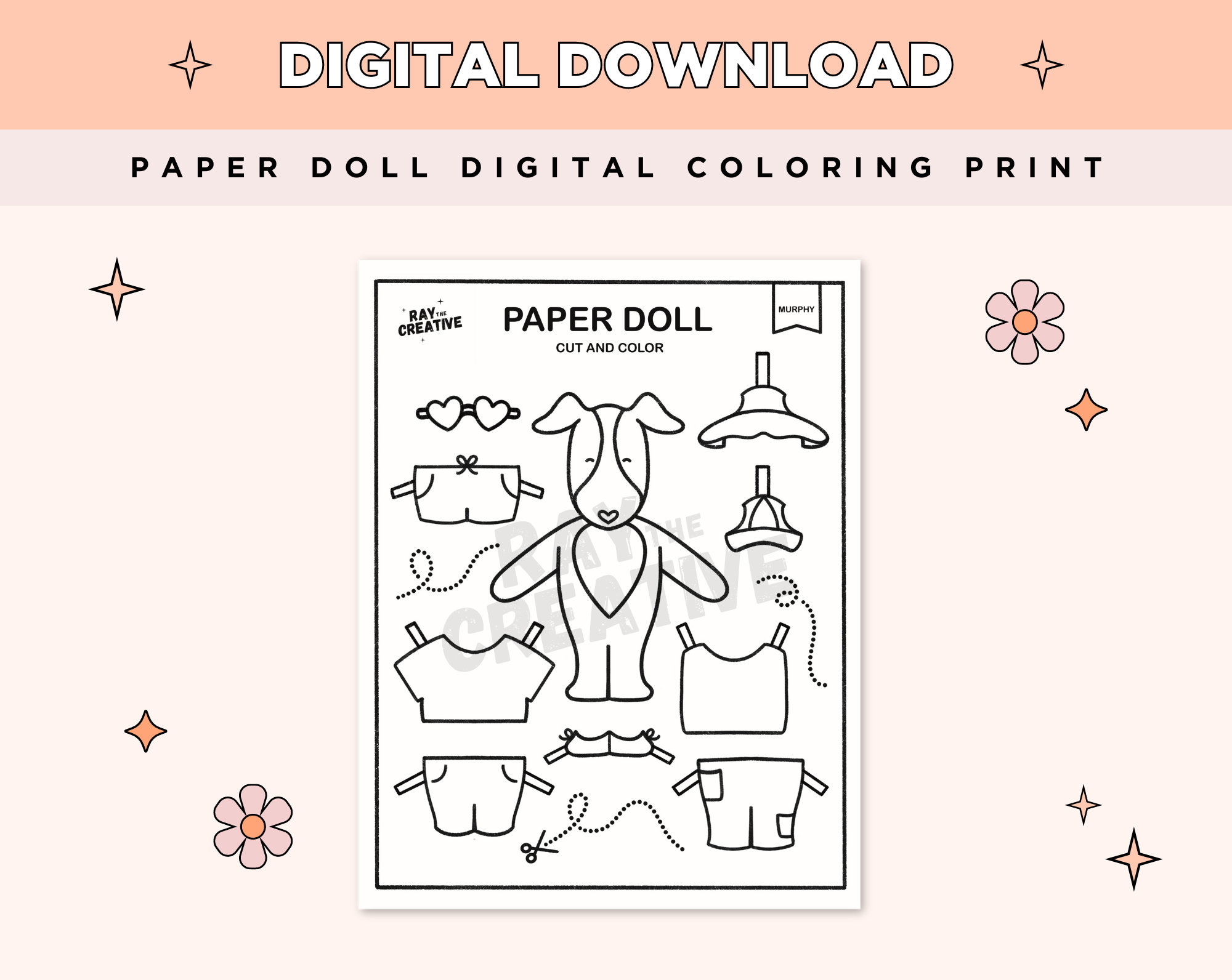 Murphy Paper Doll Digital Download - Etsy