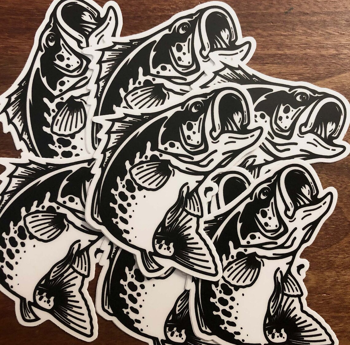 Largemouth Bass Sticker - High-quality Fishing Sticker, Father Gift ...