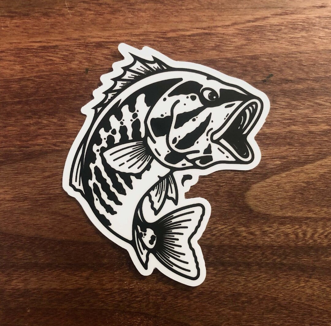 Smallmouth Bass Sticker - Durable Vinyl Fishing Decal - Etsy