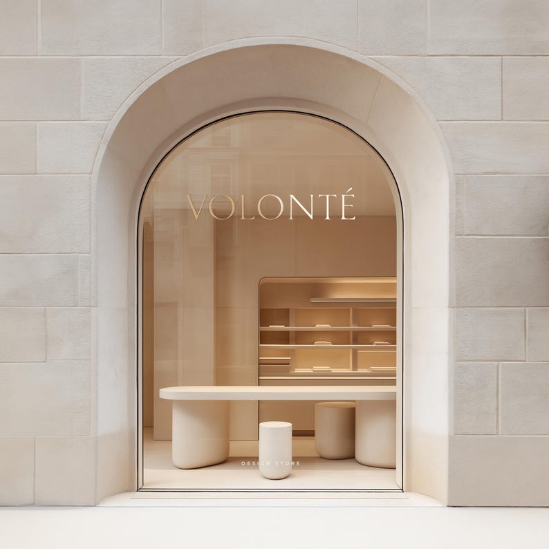 Storefront Mockup, Shopfront Aesthetic Mockup, Facade Mockup, Window ...