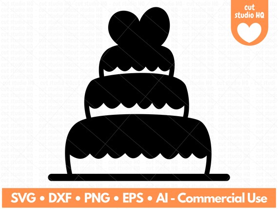 Birthday Cake Svg Cake Clip Art Vector Cake Clipart Cake | Etsy