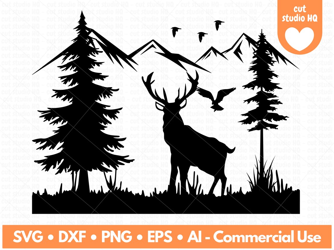 Family Deer Svg Deer Family Svg Wilderness Svg Adventure - Etsy