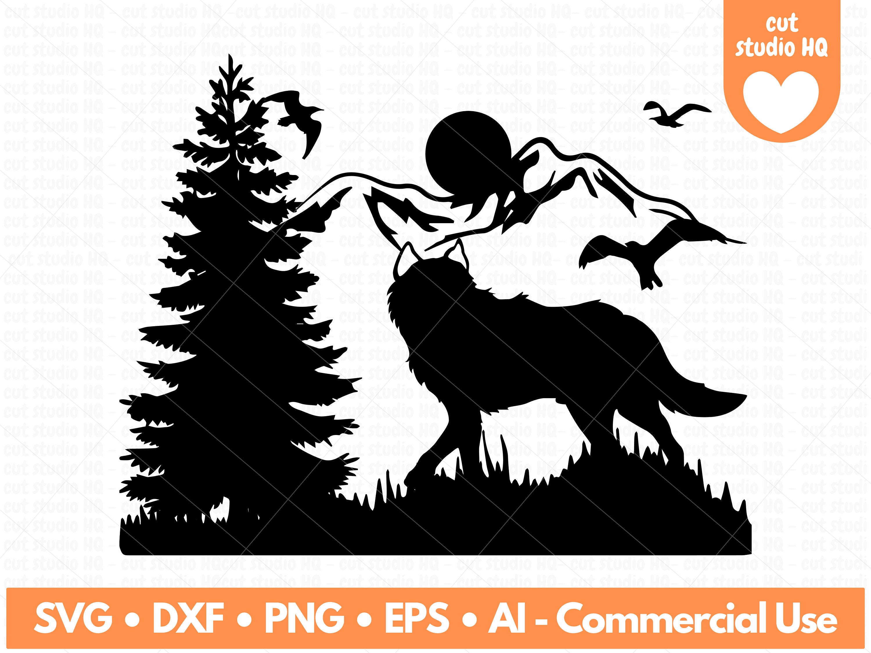 Wolf Svg Cut Files for Cricut Wolf Silhouette Svg Wolves | Etsy