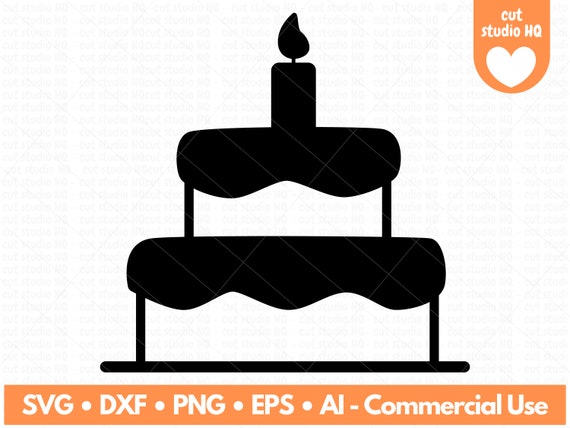 Bday Cake Svg Birthday Cake Svg Birthday Svg Party Svg - Etsy