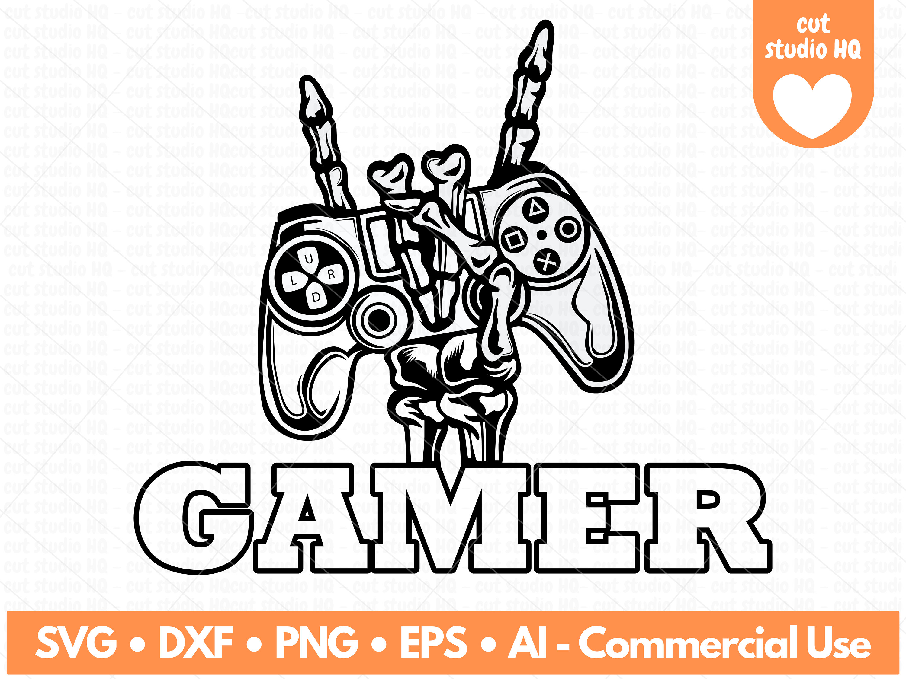 Gamer Skeleton SVG, Gamer Skeleton Png, Gamer Skeleton Dxf, Gamer ...
