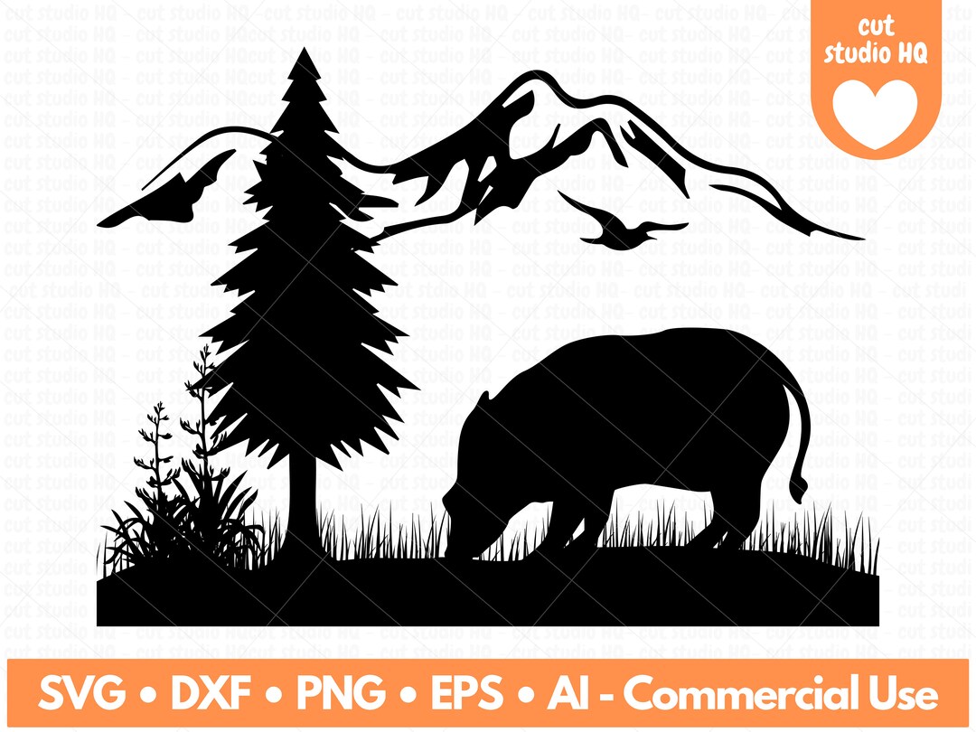 Sanglier svg, chasse svg, png et svg, fichiers png, téléchargement ...