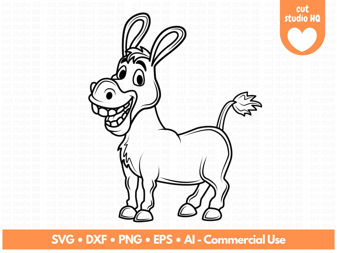 Lustige Esel SVG, Lustige Esel Png, Lustige Esel Dxf, Lustige Esel Eps ...
