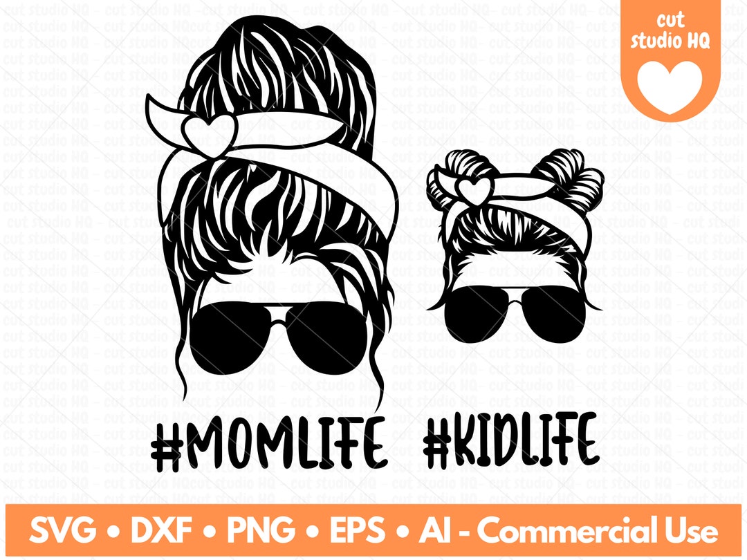 Mom Life Svg Cut Files Cricut Silhouette-sticker-sublimation Printing ...