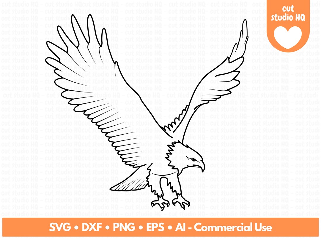 Eagle SVG, PNG, EPS, Dxf, Jpg Digital Download - Etsy