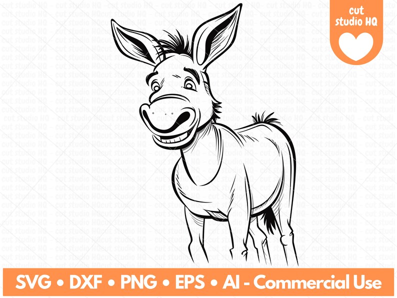 Burro svg, burro png, burro dxf, burro eps, vector de burro, cricut ...