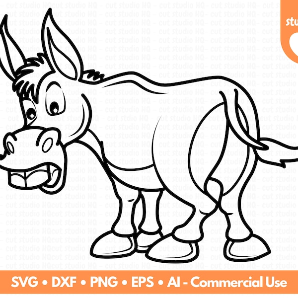 Donkey Svg - Etsy
