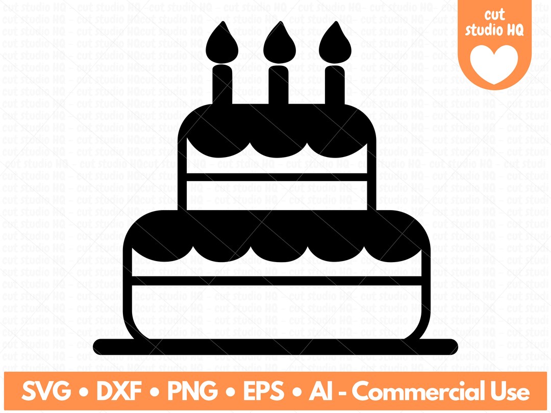 Birthday Cake Svg Cut Files & Clipart Includes Limited Commercial Use ...