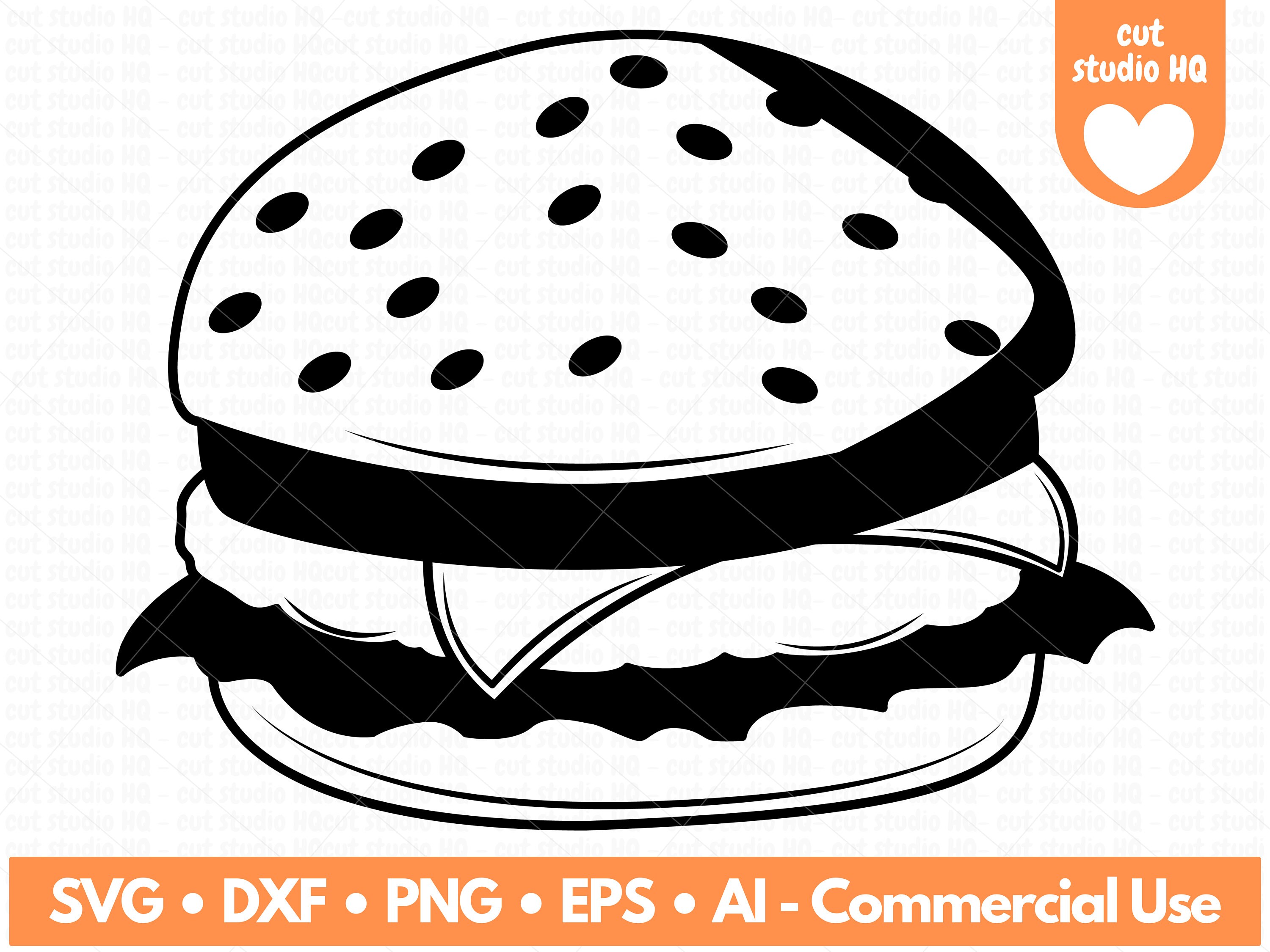 Commercial Use Hamburger, Hamburger Svg, Burger, Burger Svg, Digital ...