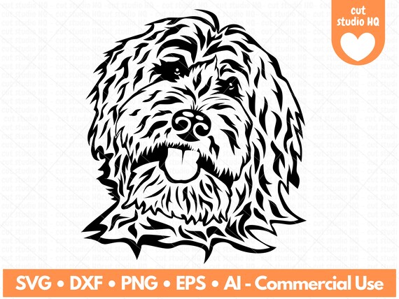 Labradoodle Svg Silhouettes Dxf Svg for Cricut Dog Clipart - Etsy
