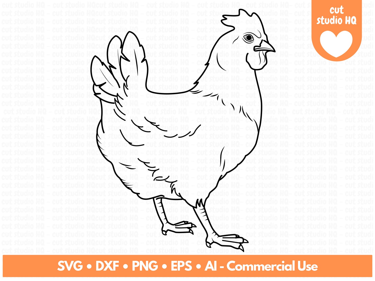 Chicken SVG, Chicken Png, Chicken Dxf, Chicken Eps, Chicken Vector File ...