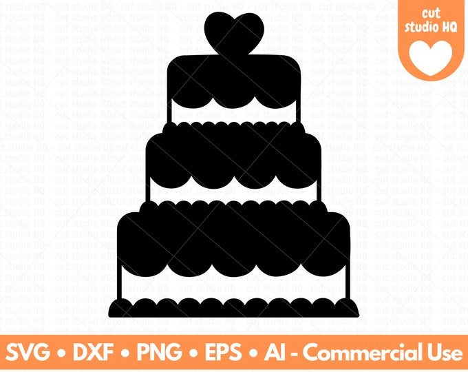 Birthday Cake Svg, Cake Svg, Cake Clipart, Party Decorations, Food ...