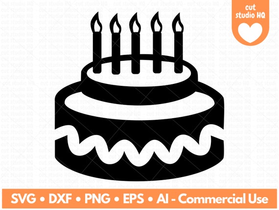 Birthday Cake Svg Cake Clip Art Vector Cake Clipart Cake - Etsy