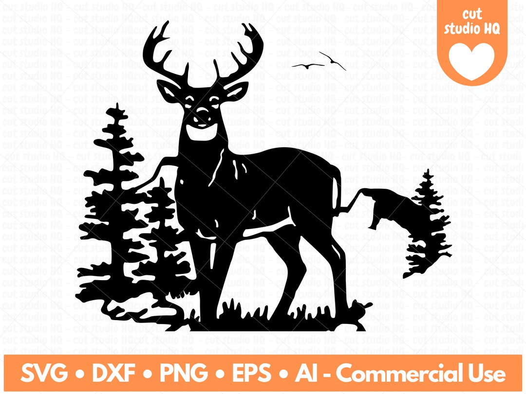 Deer, Svg, File, Instant Download, Print, Cutting File, Cricut, Design ...