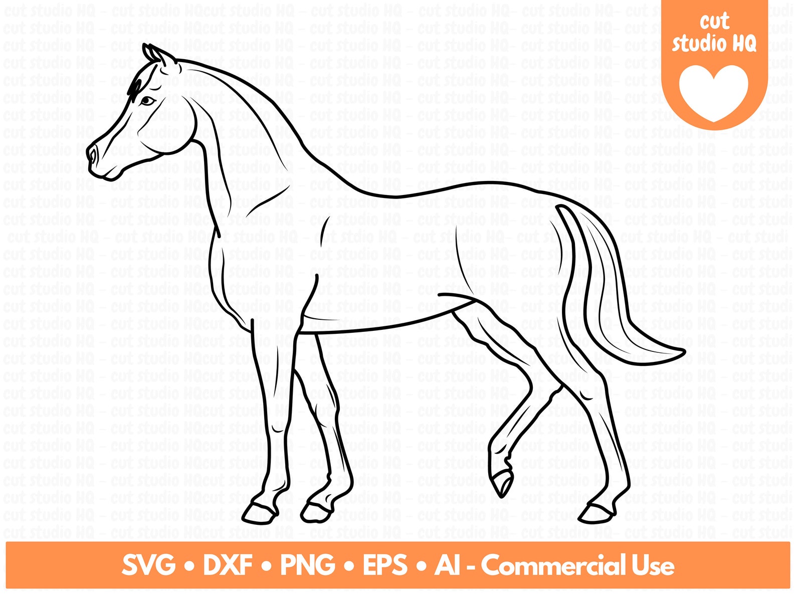 Horse SVG, Horse Png, Horse Dxf, Horse Eps, Horse Vector File, Cricut ...
