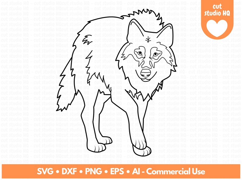 Lobo SVG, Lobo Png, Lobo Dxf, Lobo Eps, Archivo vectorial de lobo ...