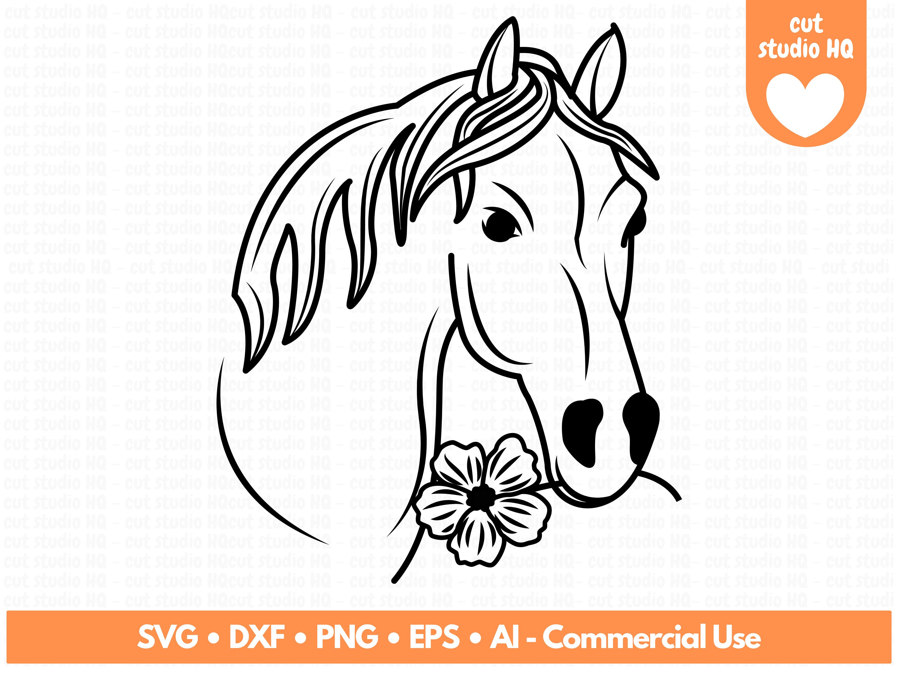 Horse Head SVG, Horse Head Png, Horse Head Dxf, Horse Head Eps, Horse ...