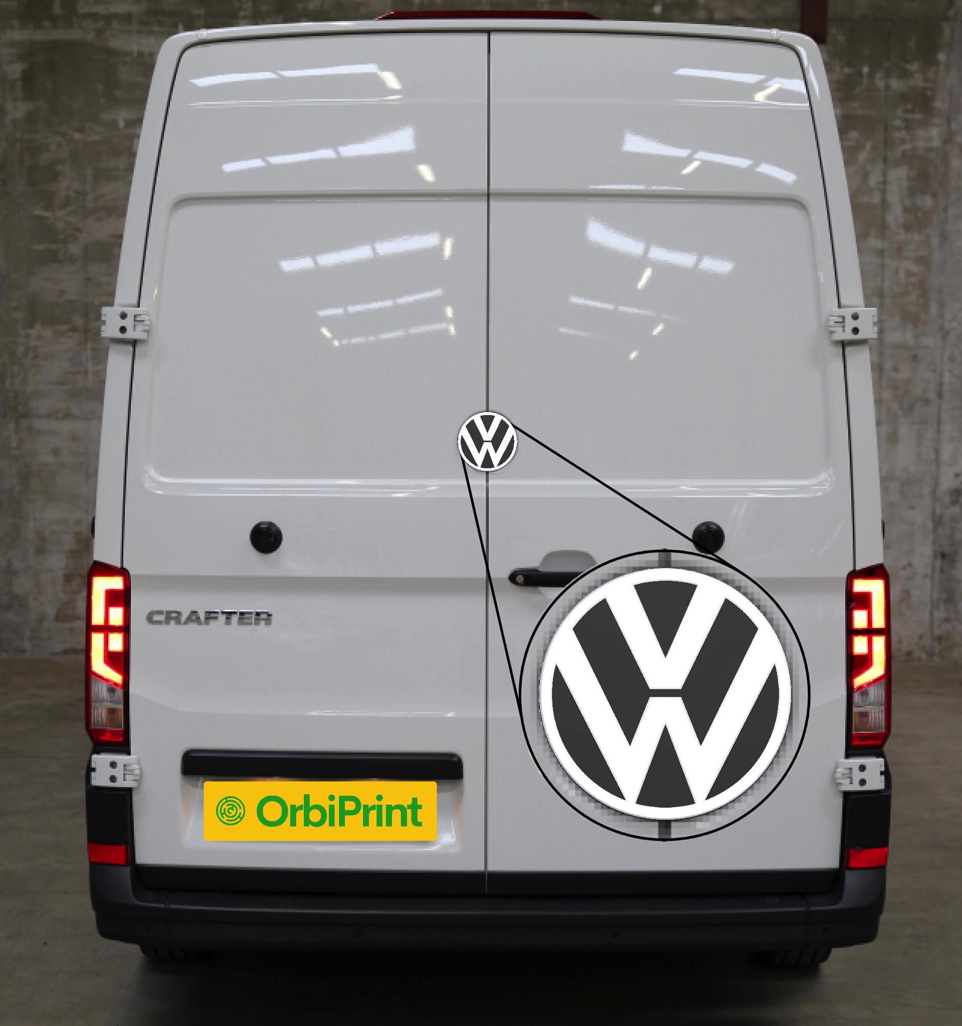 Volkswagen Rear Door Emblem for VW Crafter Vans - Durable, Stylish ...