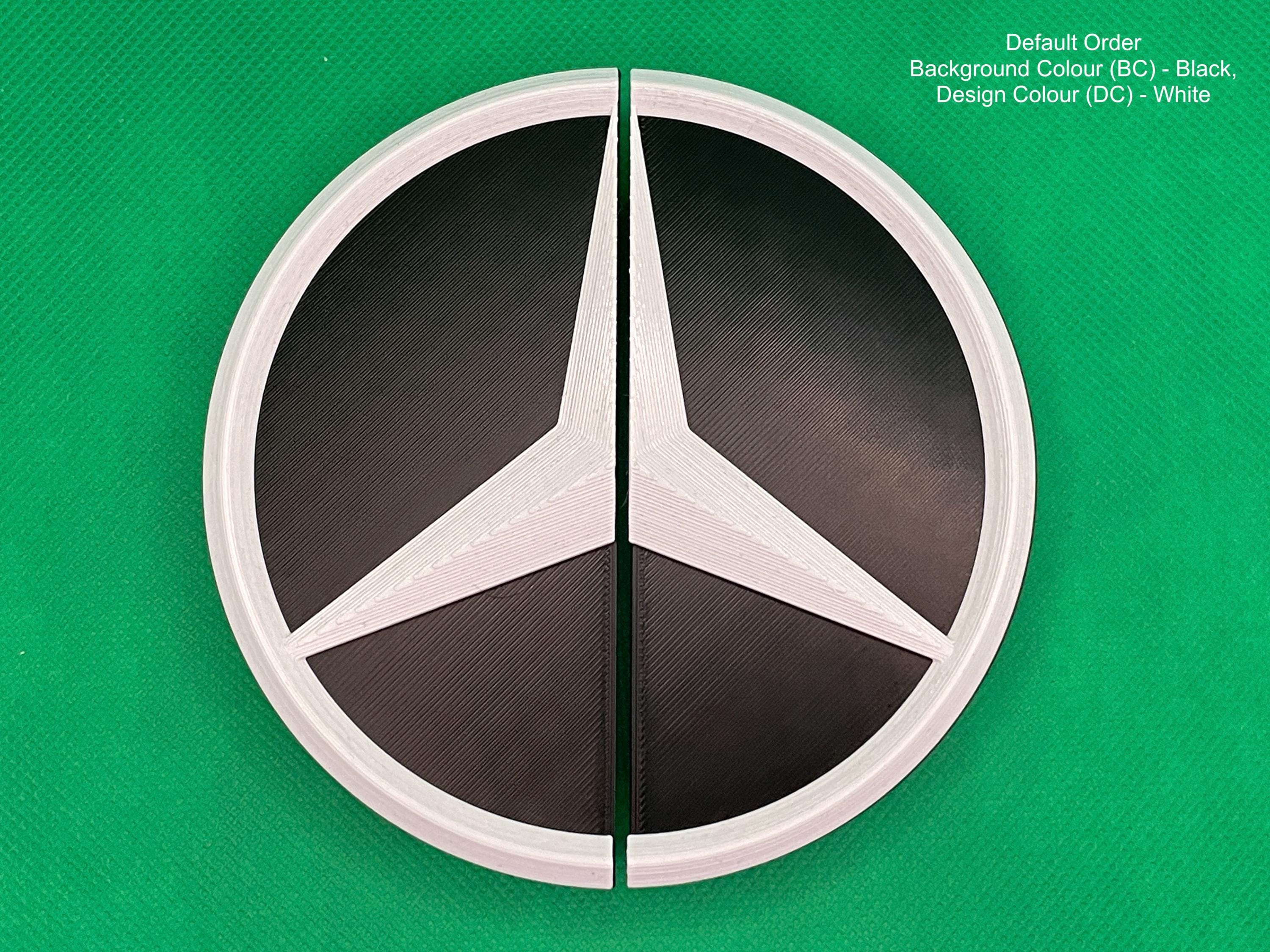 MB Logo Rear Door Split Emblem for Mercedes Sprinter & VW Crafter Vans ...