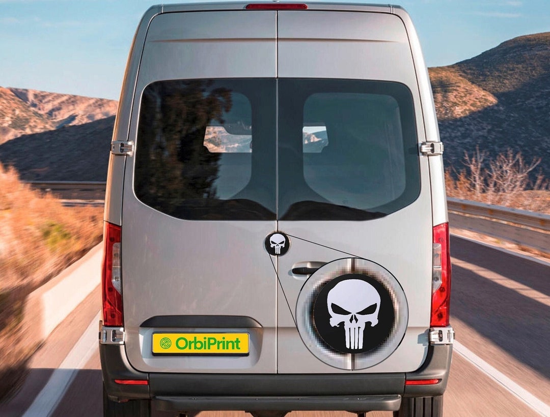 Skull Rear Door Emblem for Mercedes Sprinter & VW Crafter Vans ...
