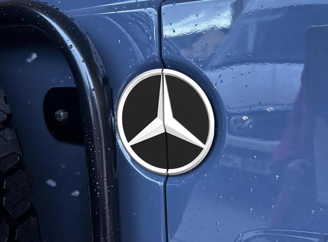 MB Logo Rear Door Split Emblem for Mercedes Sprinter & VW Crafter Vans ...