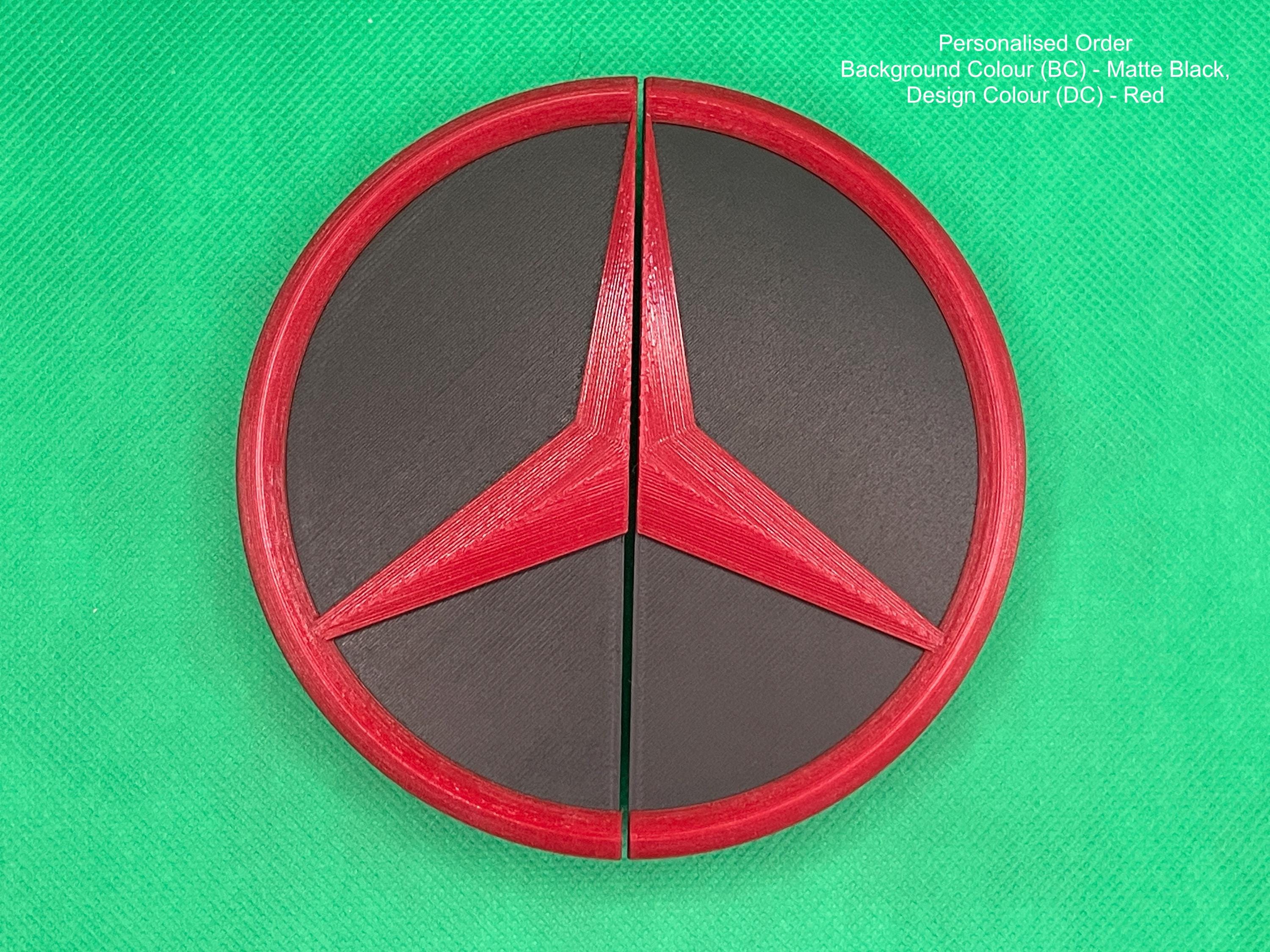 MB Logo Rear Door Split Emblem for Mercedes Sprinter & VW Crafter Vans ...