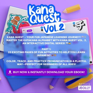 Katakana Adventure Part 1 Ebook | Practice, Learn Japanese Alphabet ...