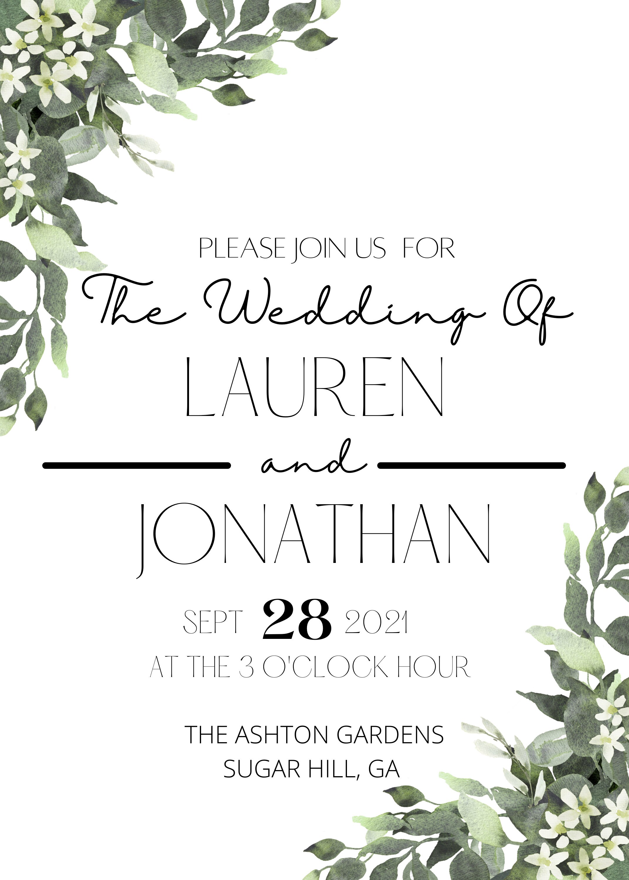FLORAL WEDDING INVITATIONS - Etsy