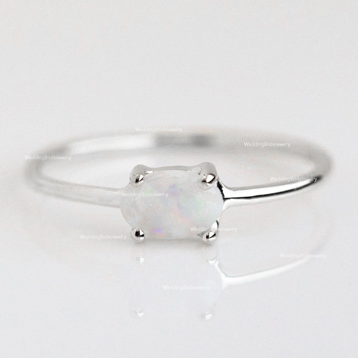 Oval Cut Natural Opal Gemstone Ring Handmade Jewelry 14k Yellow Gold ...
