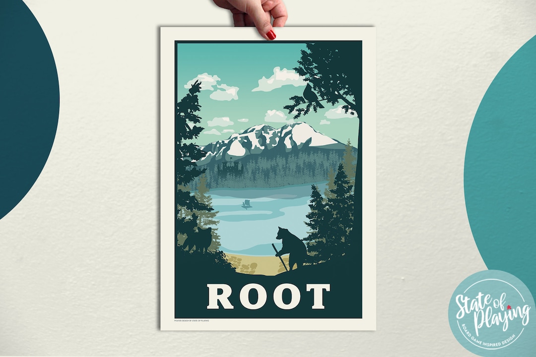 Root Board Game Poster, A3 Size, Wall Art Print, Minimalist Travel ...