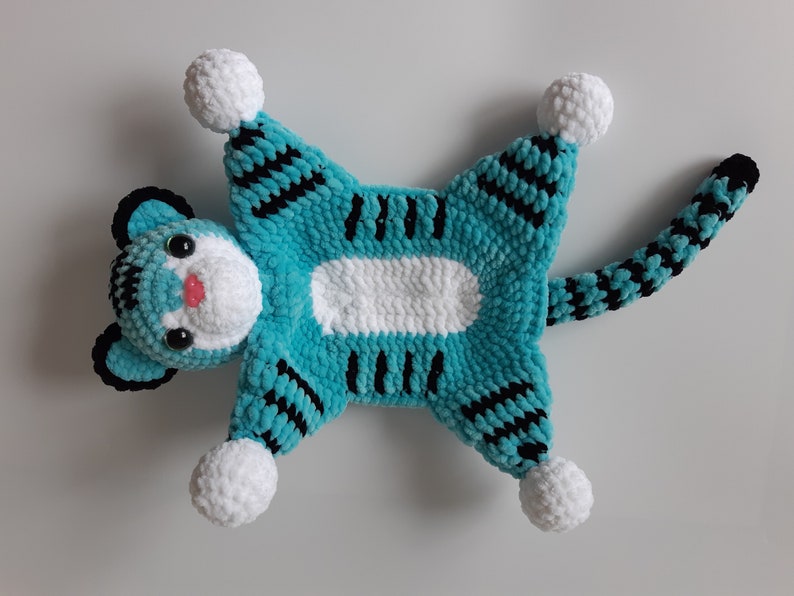 Lovey Tiger Comforter Plush Crochet Tiger Toy for Sleeping - Etsy