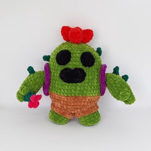 Crochet Spike Plushie: Brawl Stars Inspired Cactus Toy - Etsy