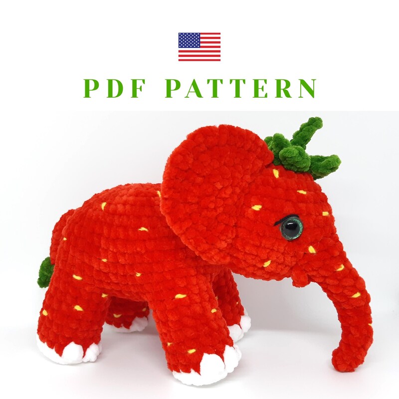 Strawberry Elephant Brainrot Plush - Etsy