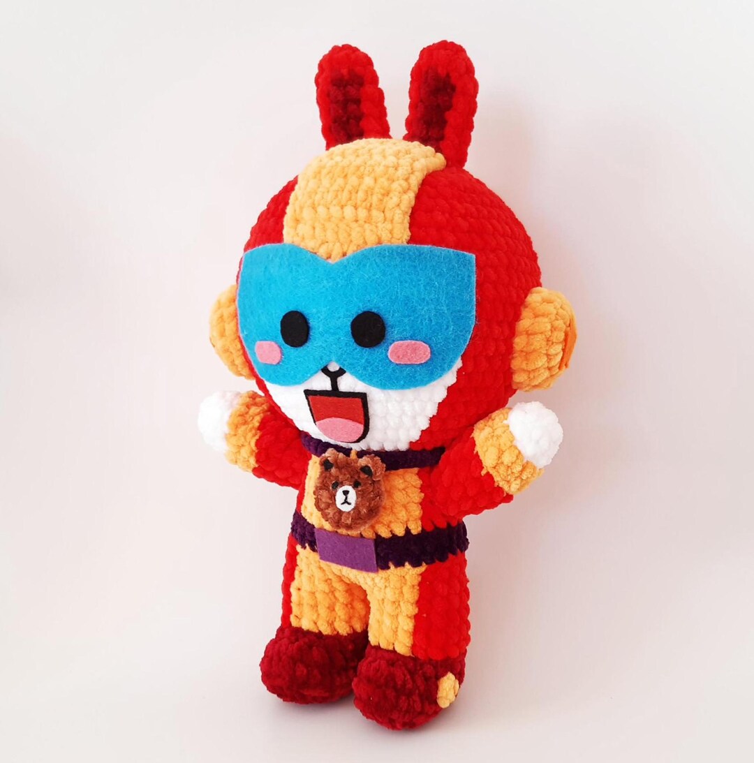 Crochet Max Plush Toy Inspired Brawl Stars is the Best Gift for Gamers, for Kids and Adult/ Cony ...