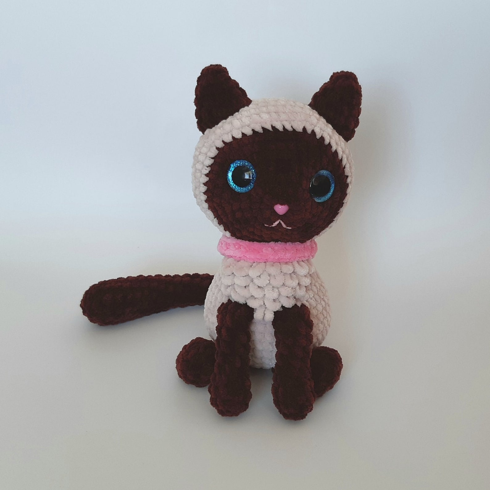 Siamese Plush Crochet Cat Plush Siamese Cat Amigurumi Plush - Etsy