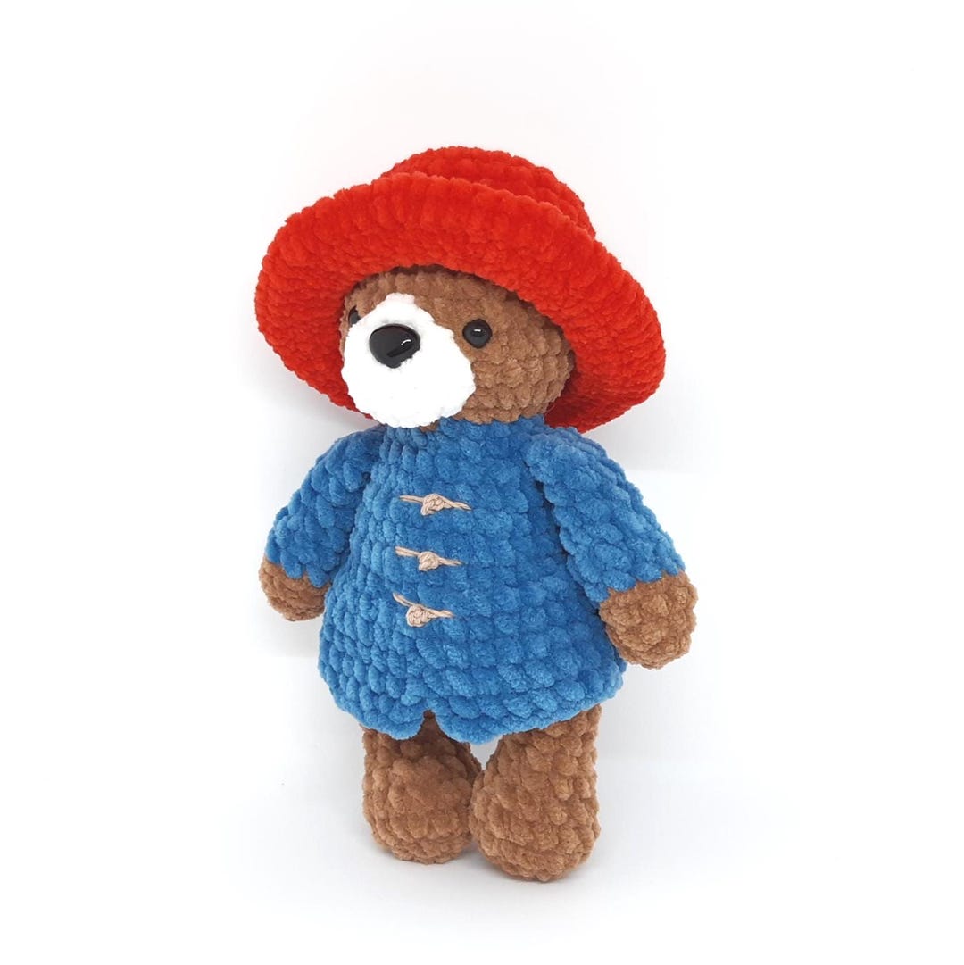 Crochet Bear Plushie: Handmade Amigurumi Teddy Bear Traveler Doll - Etsy