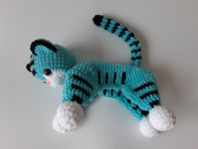 Lovey Tiger Comforter Plush Crochet Tiger Toy for Sleeping - Etsy