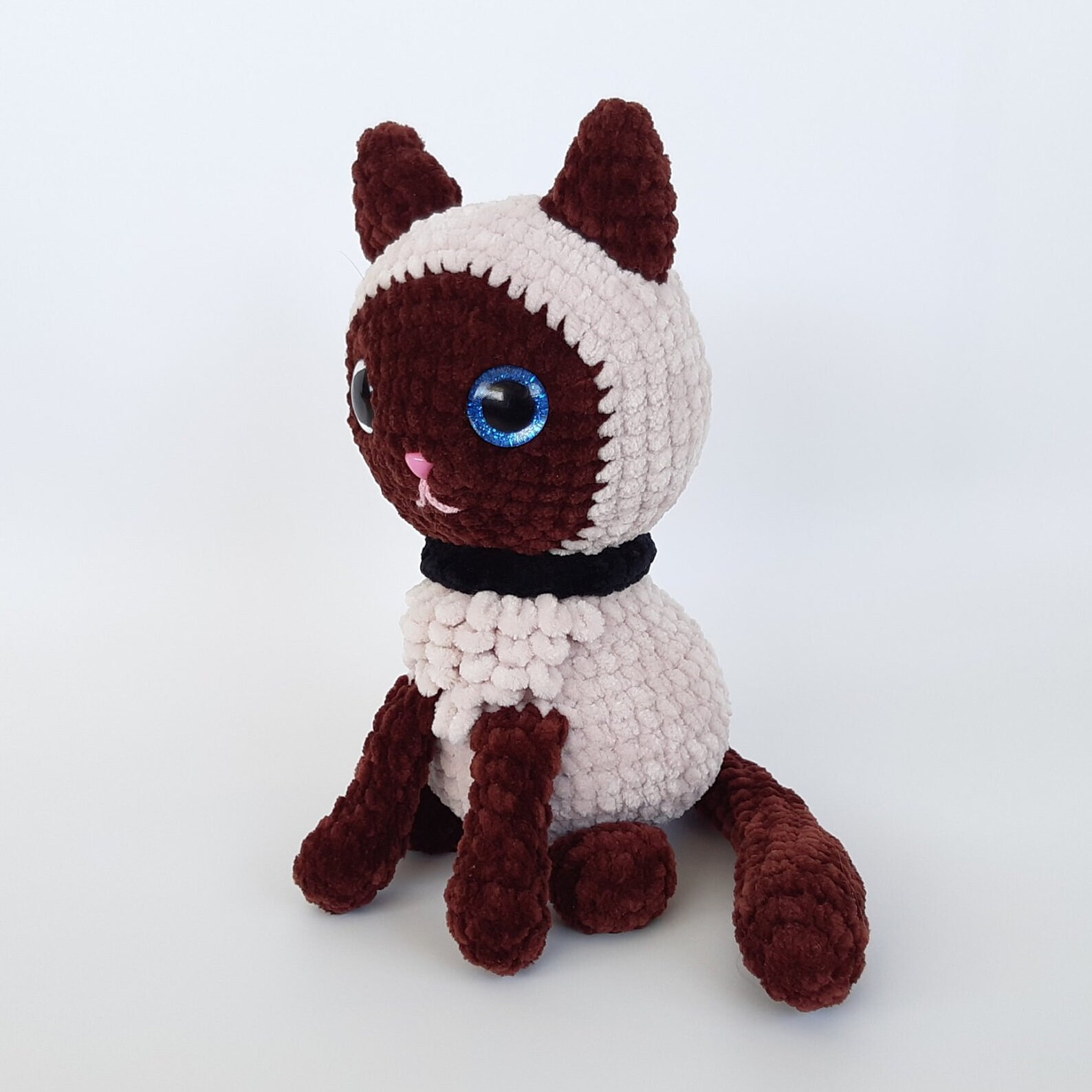 Siamese Plush Crochet Cat Plush Siamese Cat Amigurumi Plush - Etsy