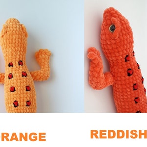 Red Spotted Newt 17 , Newt Stuffed Animal, Red Salamander, Crochet ...