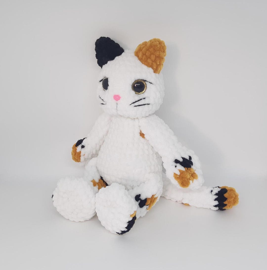 Crochet Calico Cat Plushie: Handmade Kawaii Stuffed Animal - Etsy