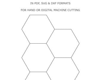 1.25" Hexies - Instant Download Print/cut Your Own Hexagons With 'how ...
