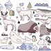ARCTIC, Clip Art, PNG, Printable, Planner Stickers, Instant Download ...