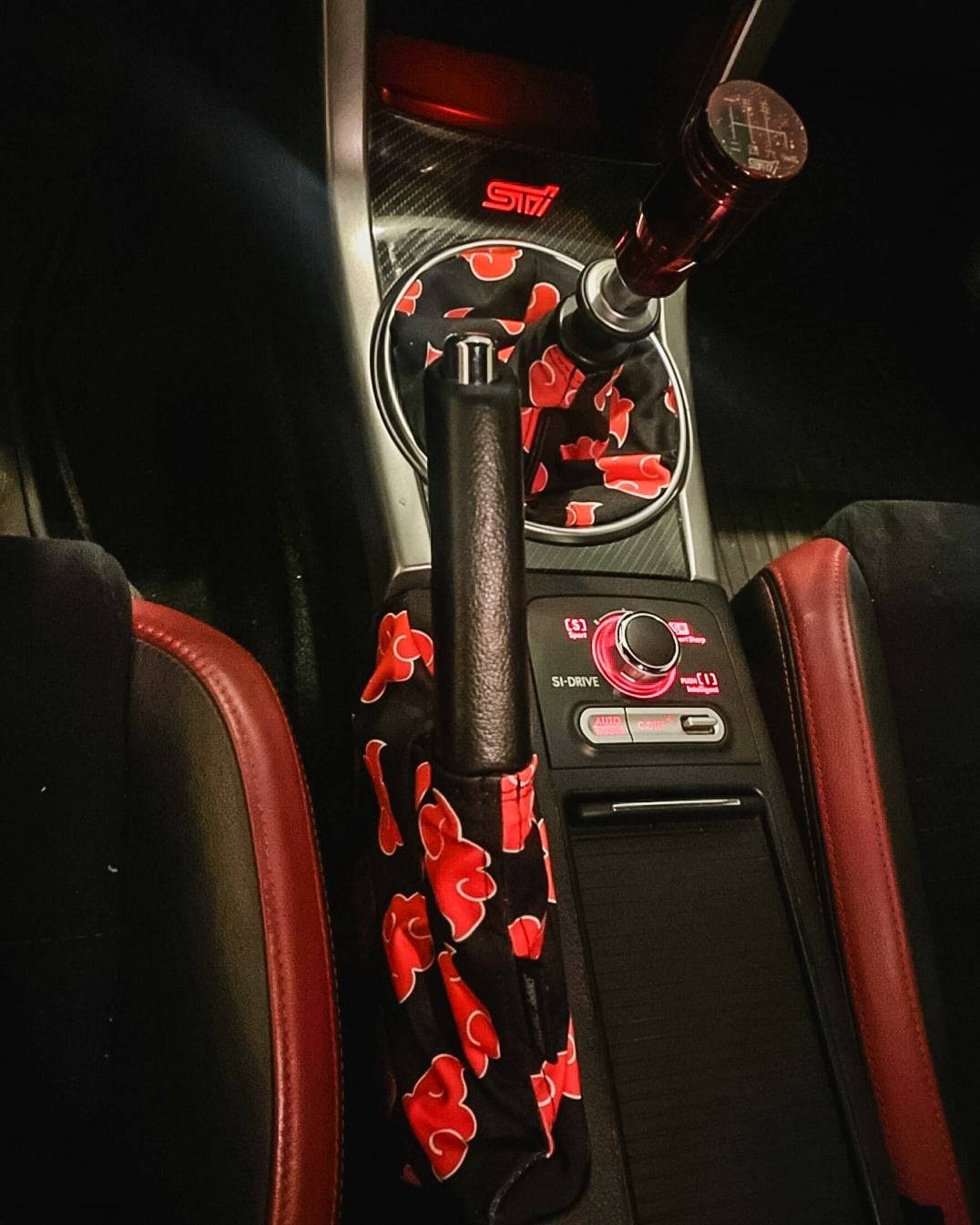 Akatsuki JDM Red Clouds Anime Shift Boot Gear Cover Handbrake - Etsy