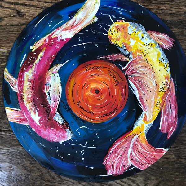 Painted Record - Etsy